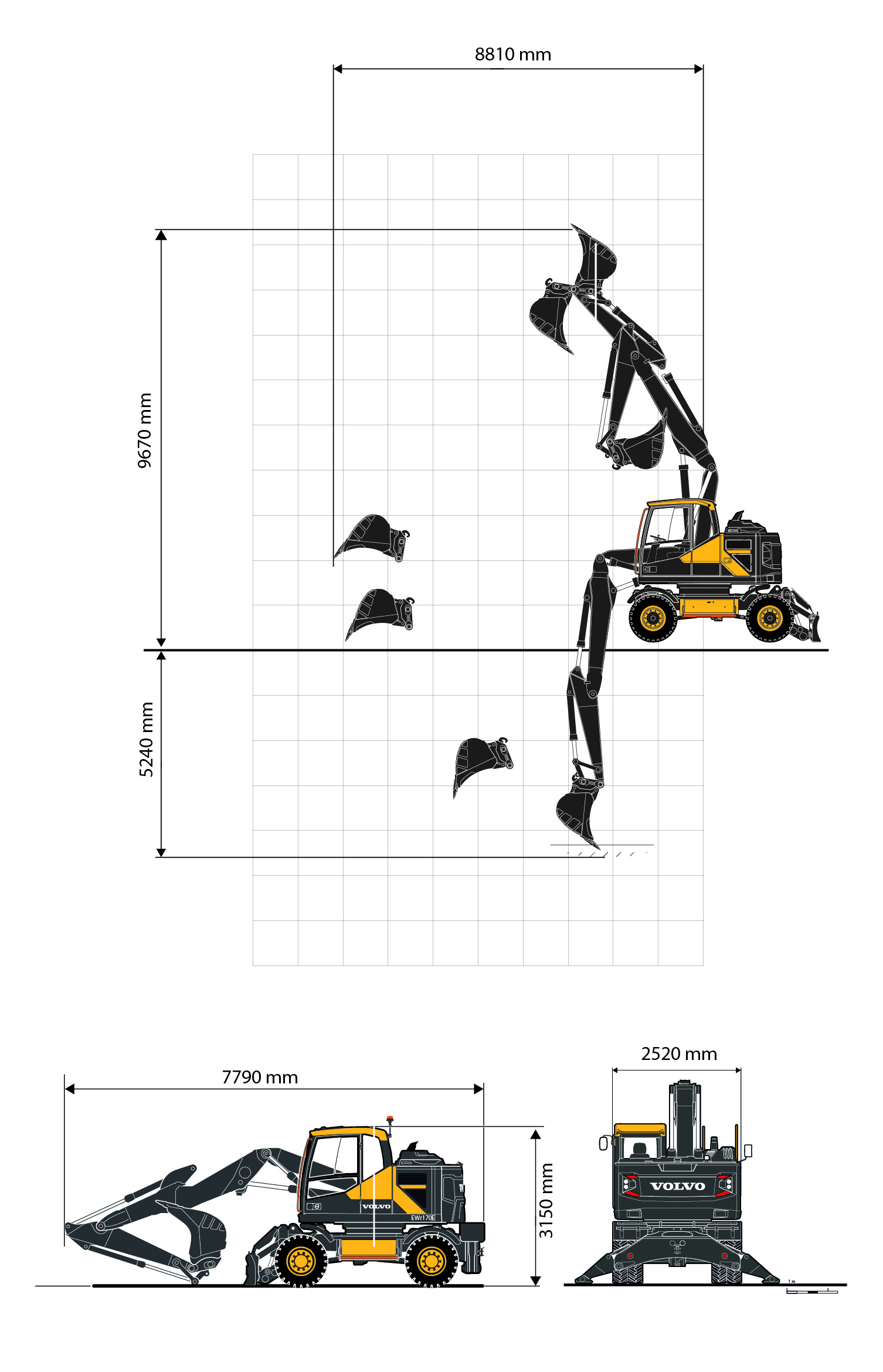VOLVO EWR150E - Pelles > 9 tonnes - Duma Rent